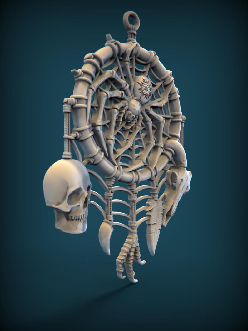 Spider Amulet. 3D STL Model for CNC and 3D Printer - Etsy