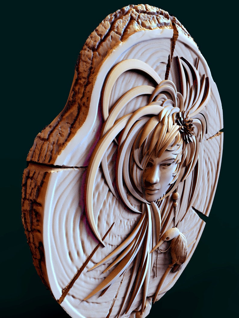 Curls. 3D STL Model for CNC and 3D Printer - Etsy