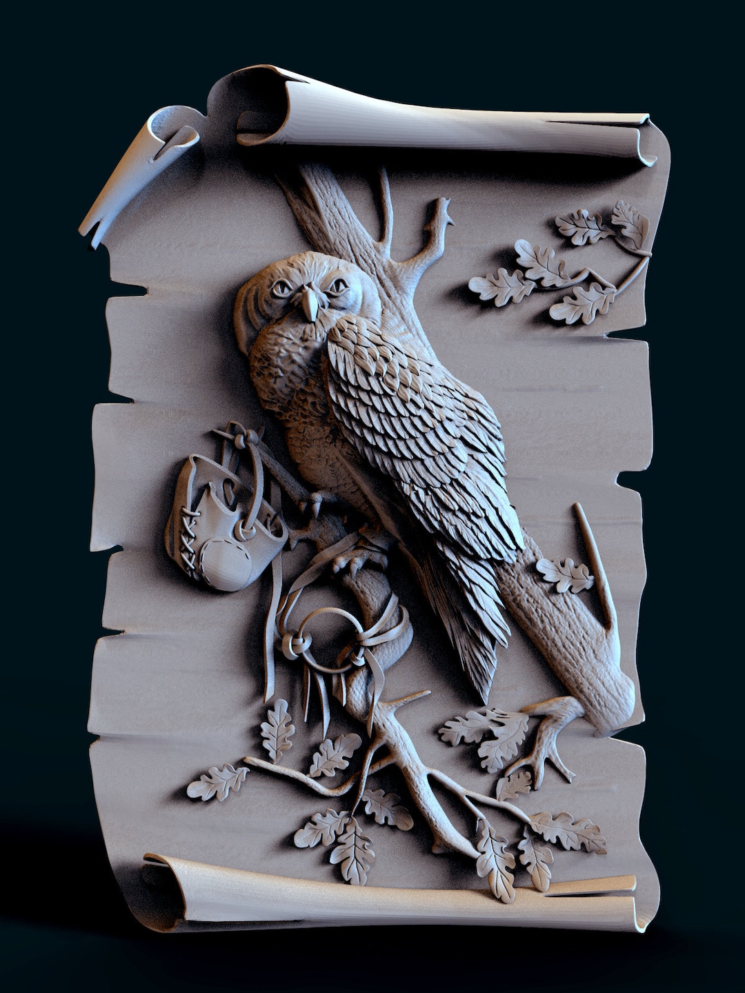 Owl on a Leash. 3D STL Model for CNC and 3D Printers - Etsy
