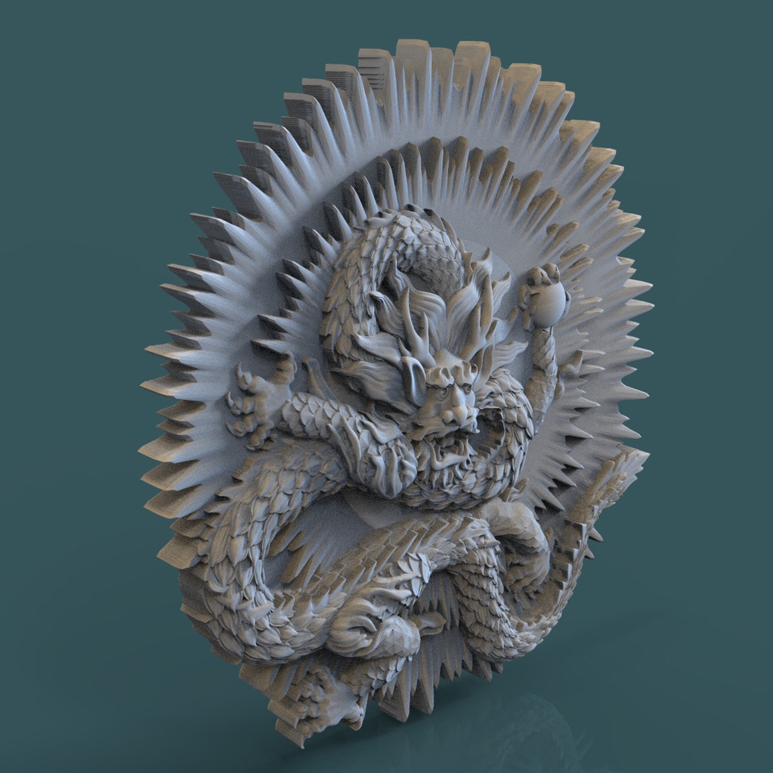 Dragon_3. 3D Model Stl for CNC Machines and 3D Printers. - Etsy