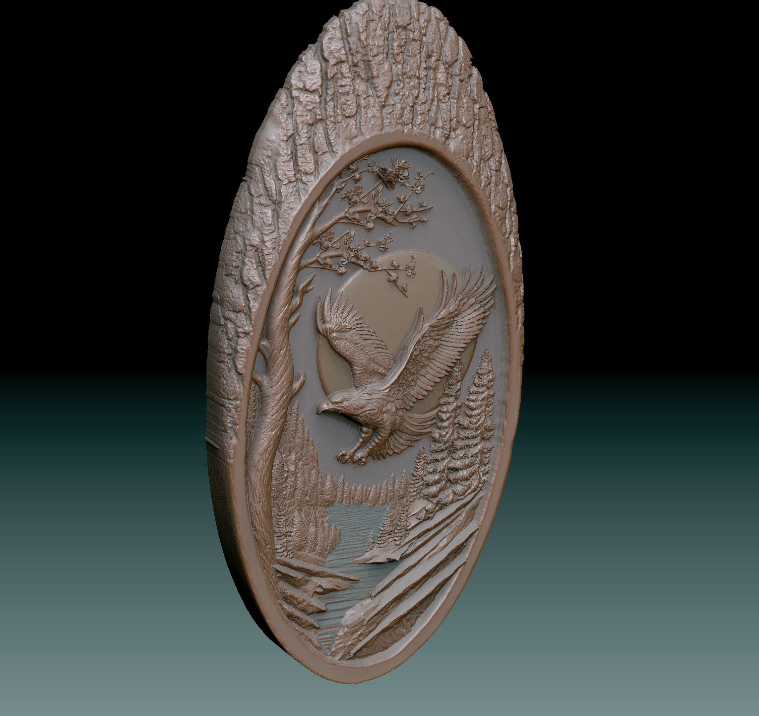 Mountain Eagle. 3D STL Model for CNC and 3D Printers - Etsy
