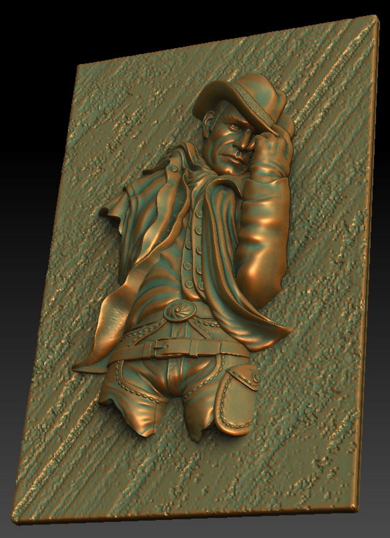 Cowboy. 3D Model Stl for CNC Machines and 3D Printers. - Etsy