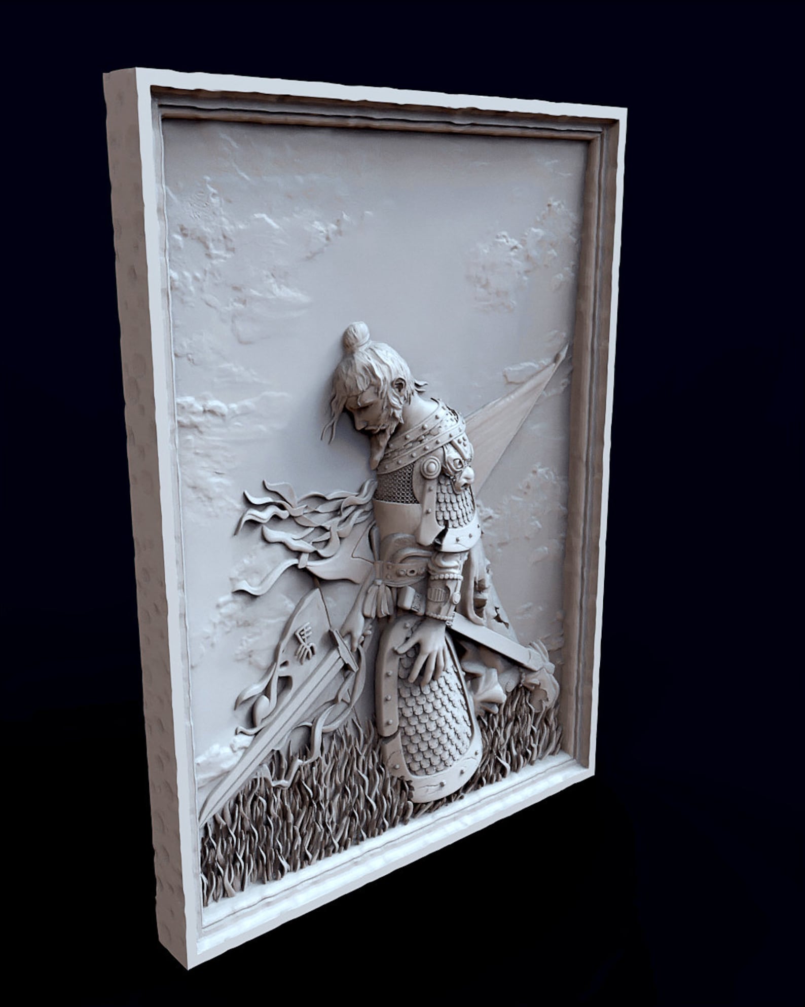 Samurai. 3D STL Model for CNC and 3D Printers - Etsy