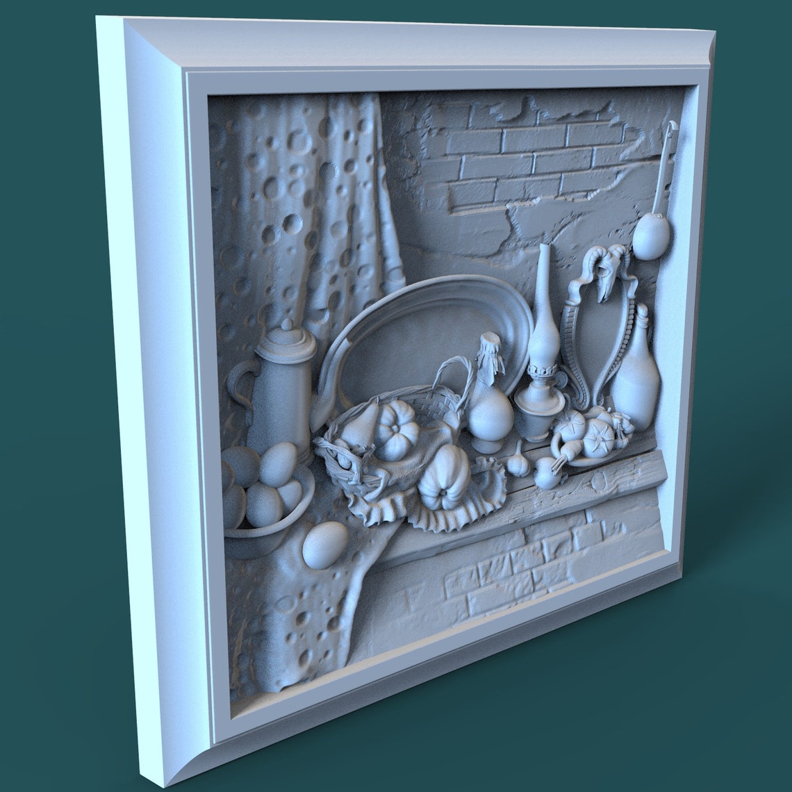 Kitchen Panel. 3D Model Stl for CNC Machines and 3D Printers. - Etsy