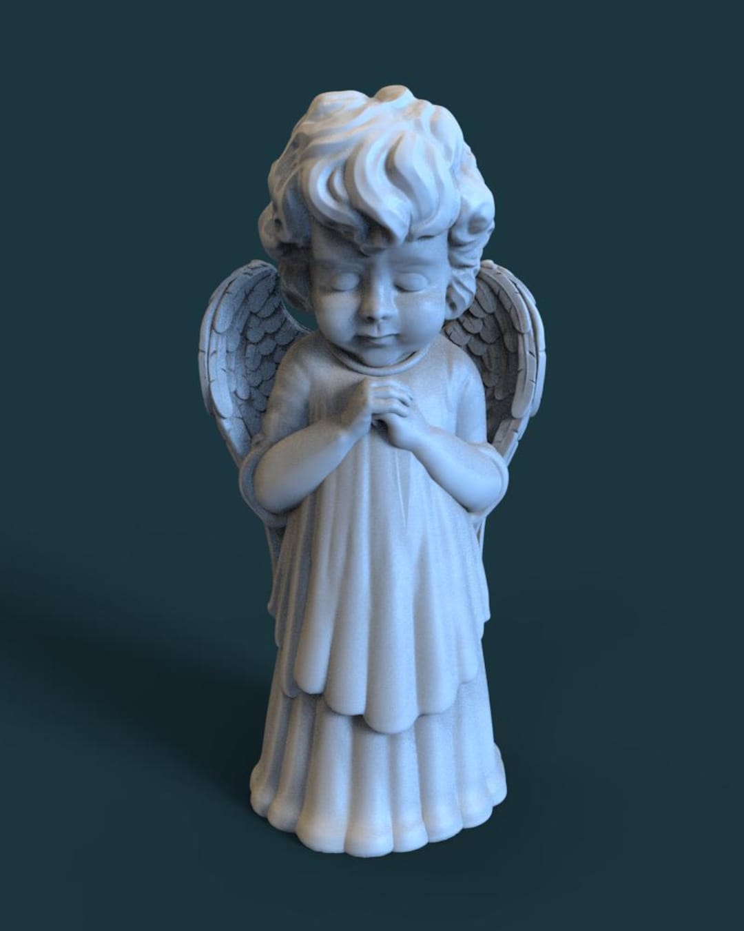Babby_angel_sad. 3D STL Model for Milling and Printing - Etsy