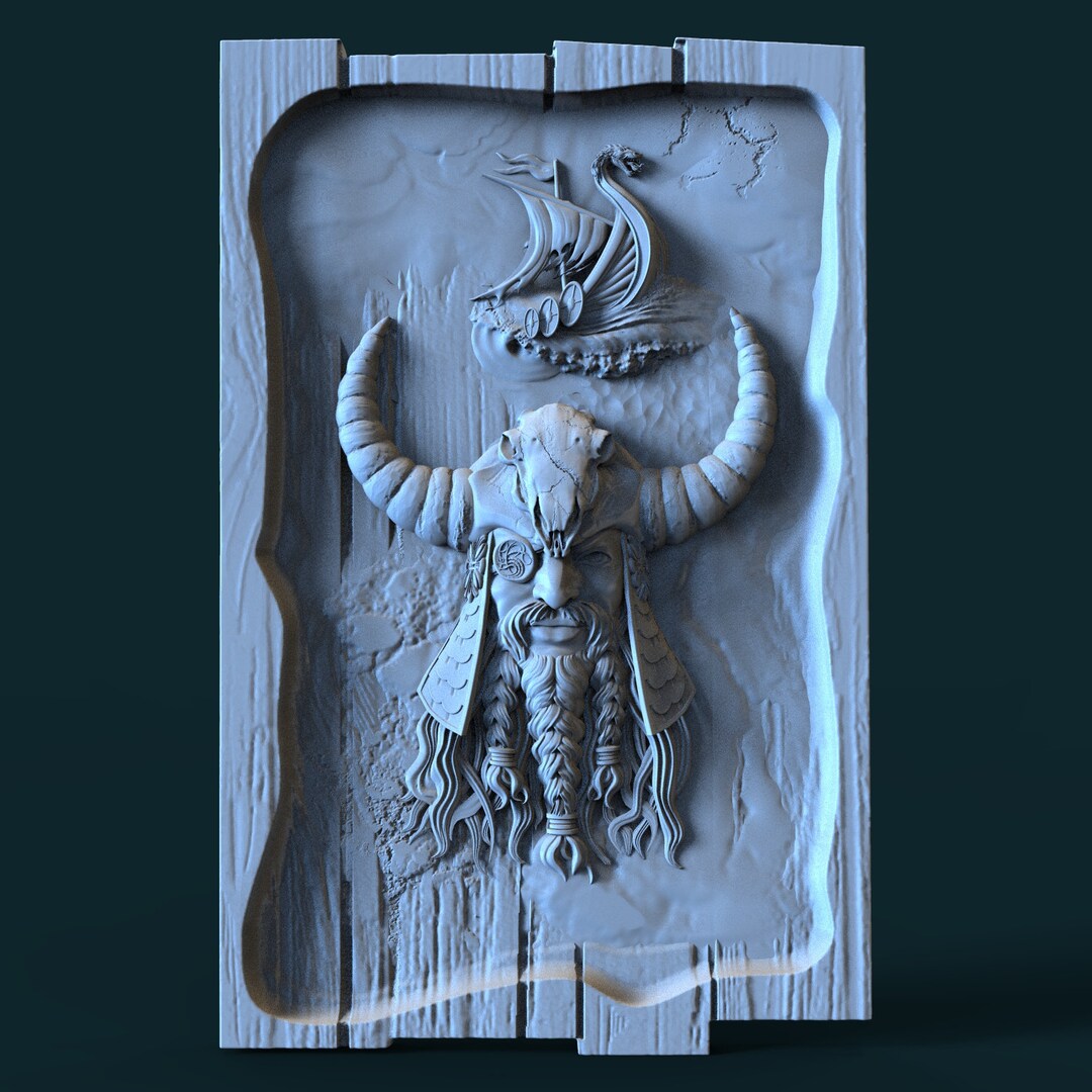 Odin Scandinavian Supreme God. 3D Model Stl for CNC Machines and 3D ...