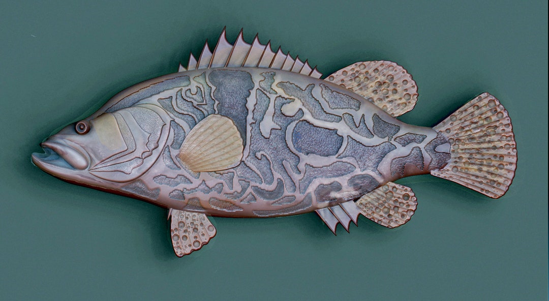 Chinese River Perch (siniperca Chuatsi). 3D STL Model for Milling and ...