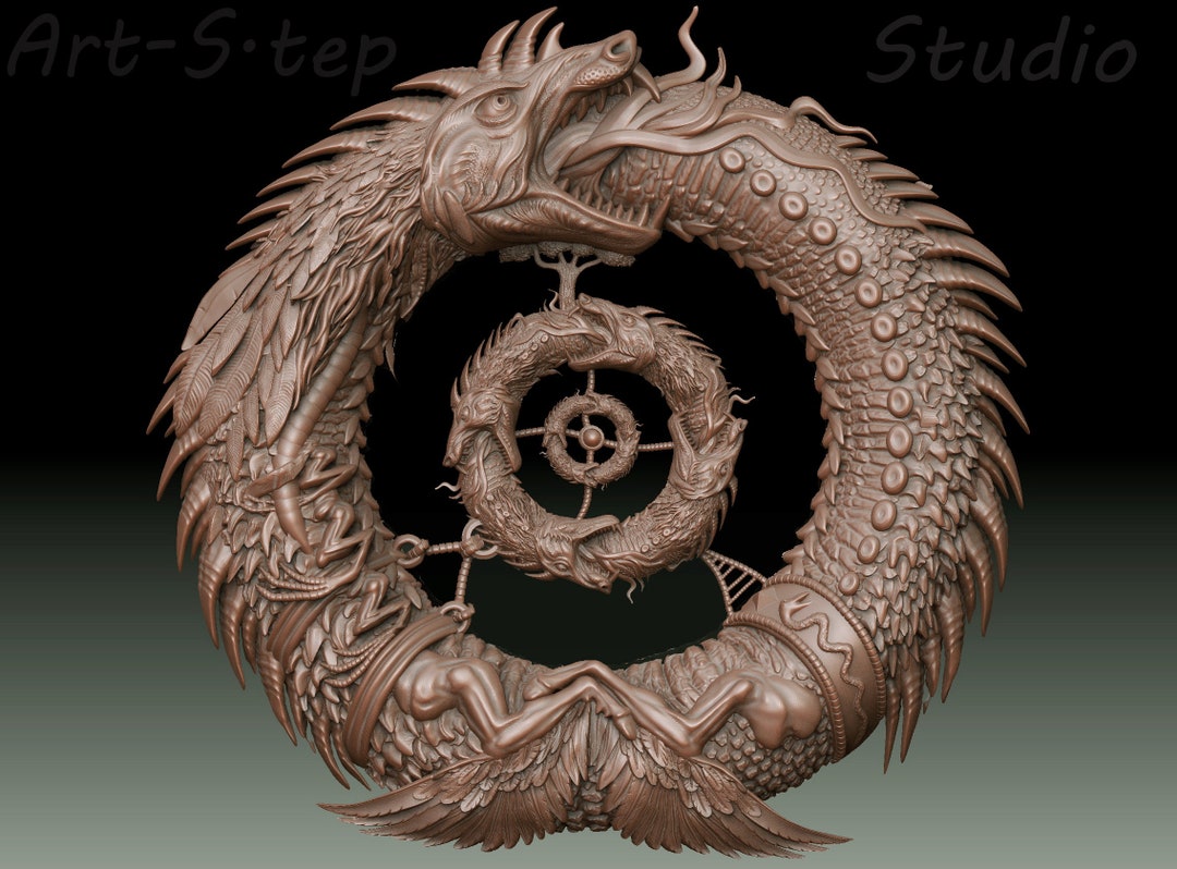 Hungry Dragon. 3D Model Stl for CNC Machines and 3D Printers. - Etsy