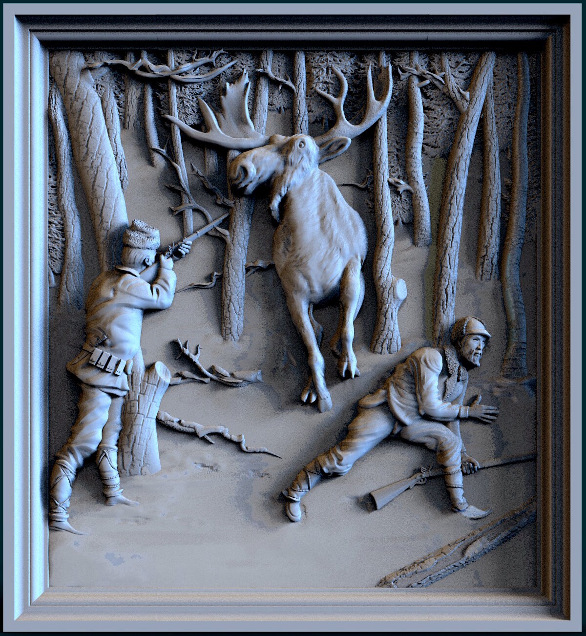 Ferocious Elk. 3D Model Stl for CNC Machines and 3D Printers. - Etsy