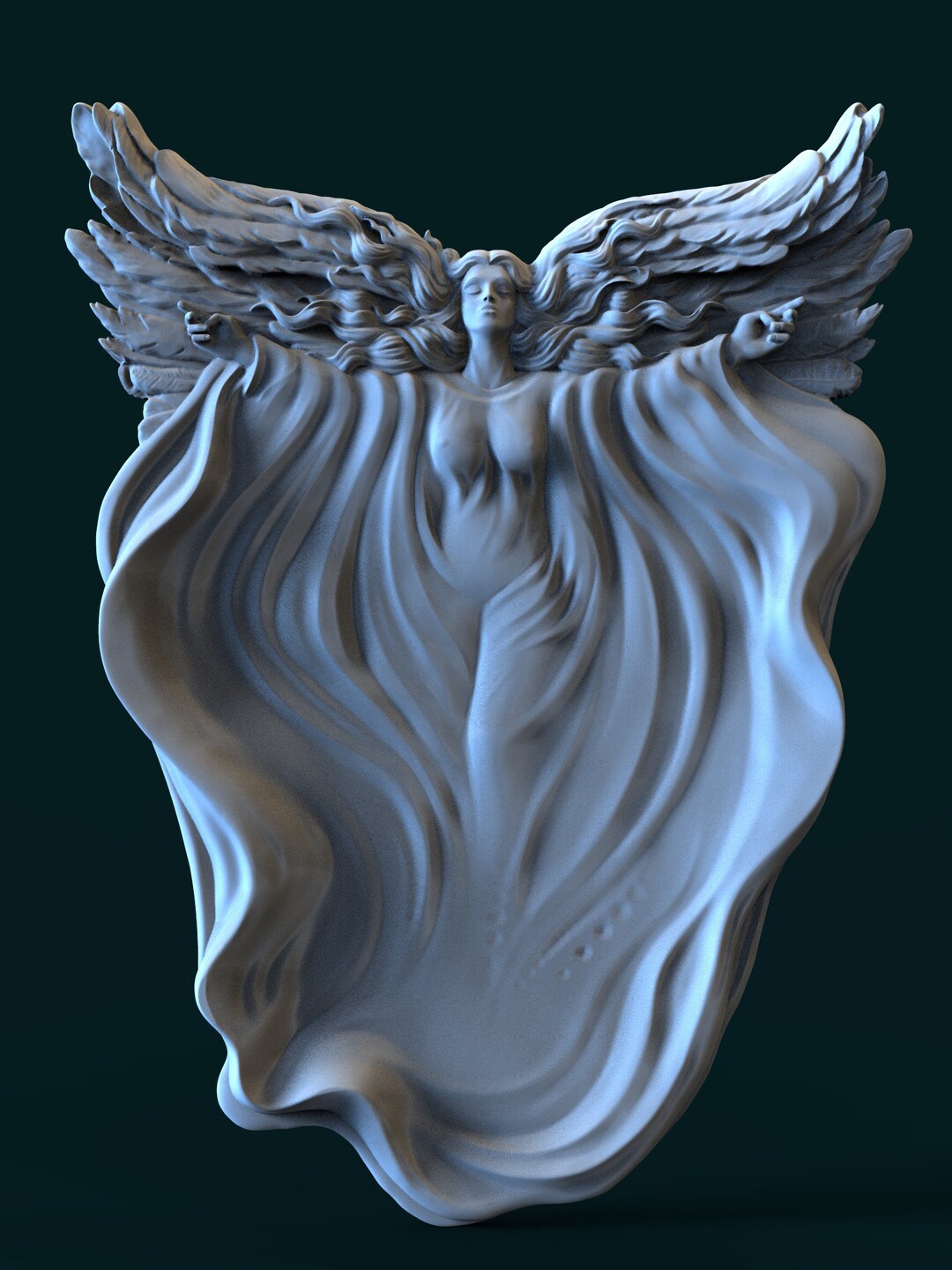 Angel of Peace. 3D Model Stl CNC and 3D Printer - Etsy