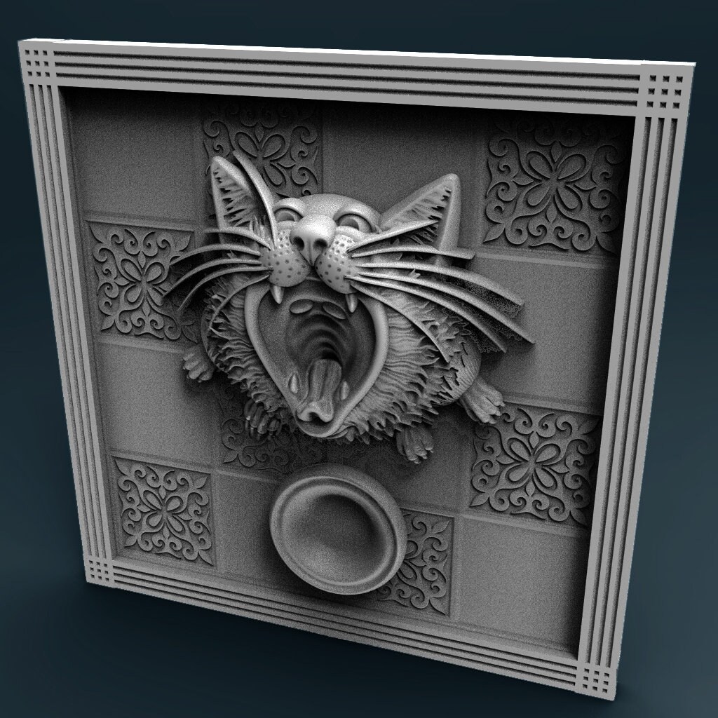 Hungry Cat. 3D Model Stl for CNC Machines and 3D Printers. - Etsy