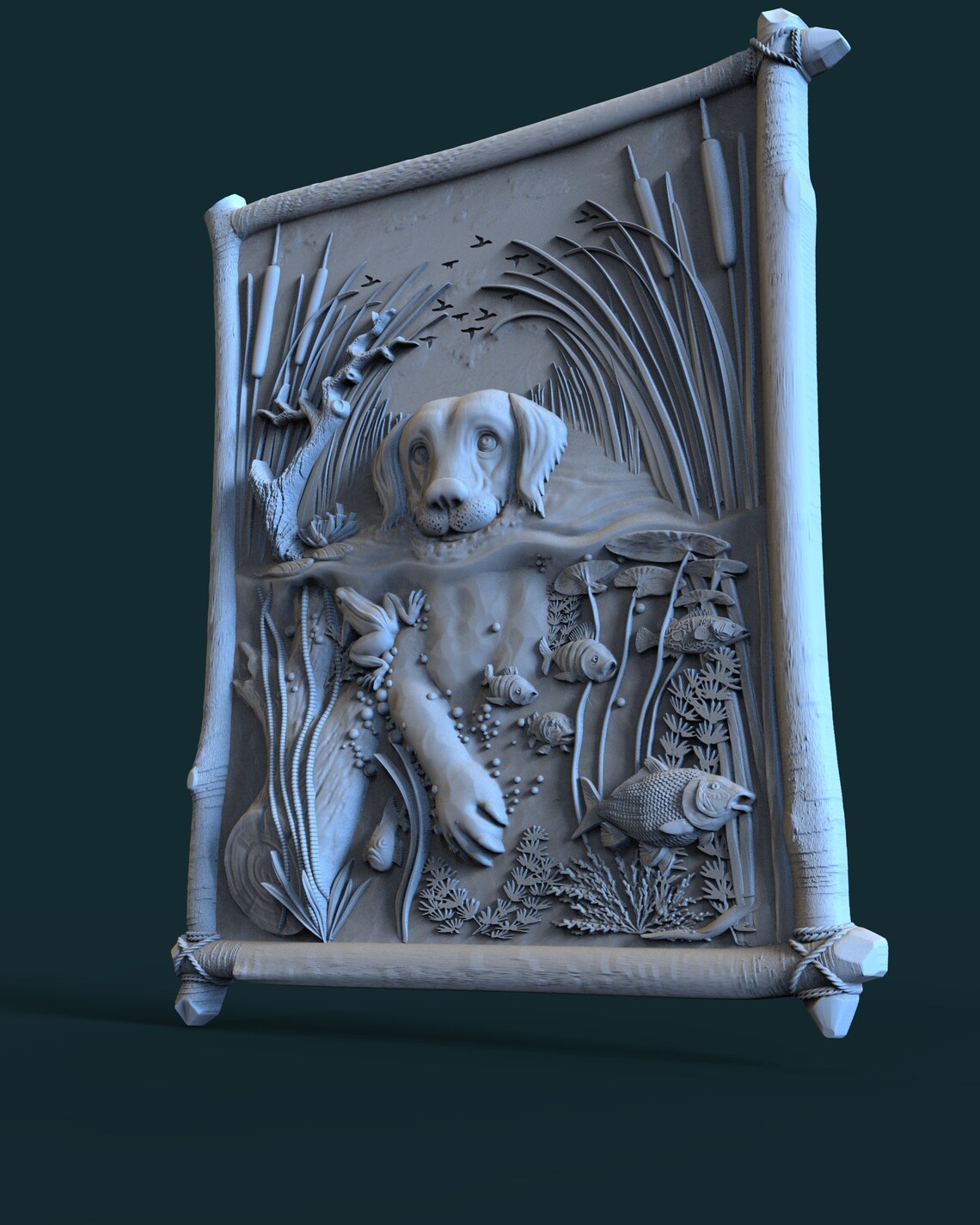 Hunting Dog. 3D Model Stl for CNC Machines and 3D Printers. - Etsy