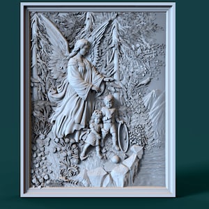 Guardian Angel_2. 3D Model Stl for CNC Machines and 3D Printers. - Etsy
