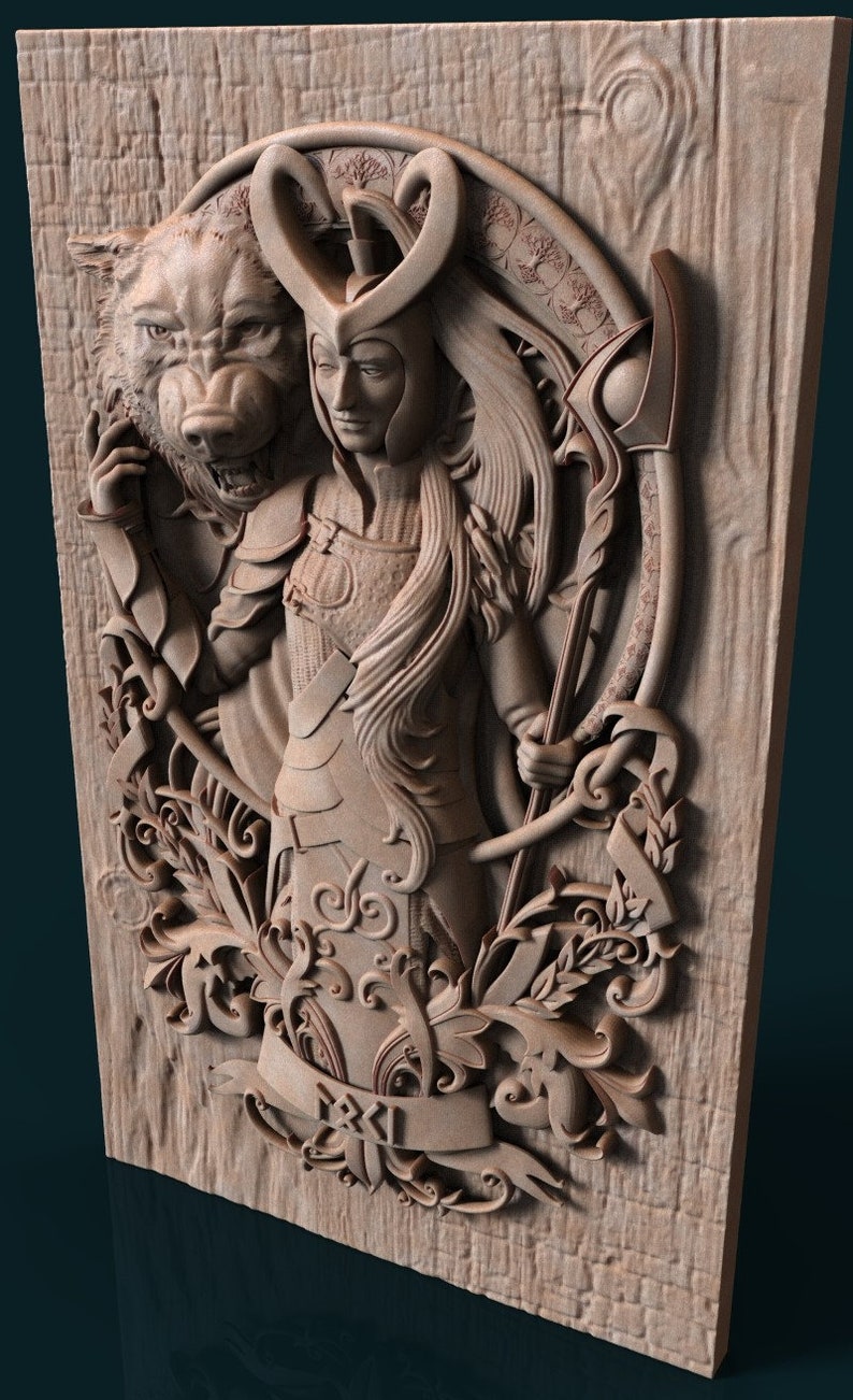 LOKI is a God in Norse Mythology. 3D Model Stl for CNC Machines and 3D ...