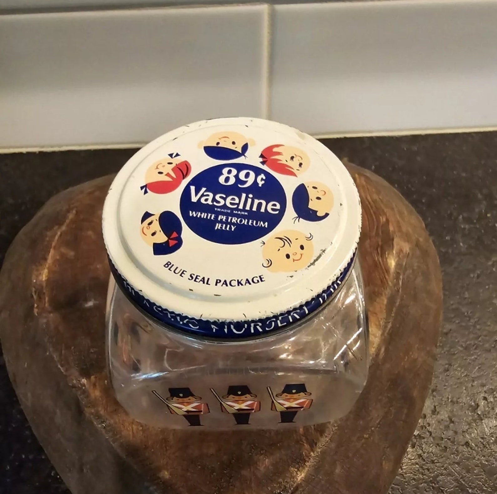 Vintage 1967 Vaseline Jar With Metal Lid - Etsy