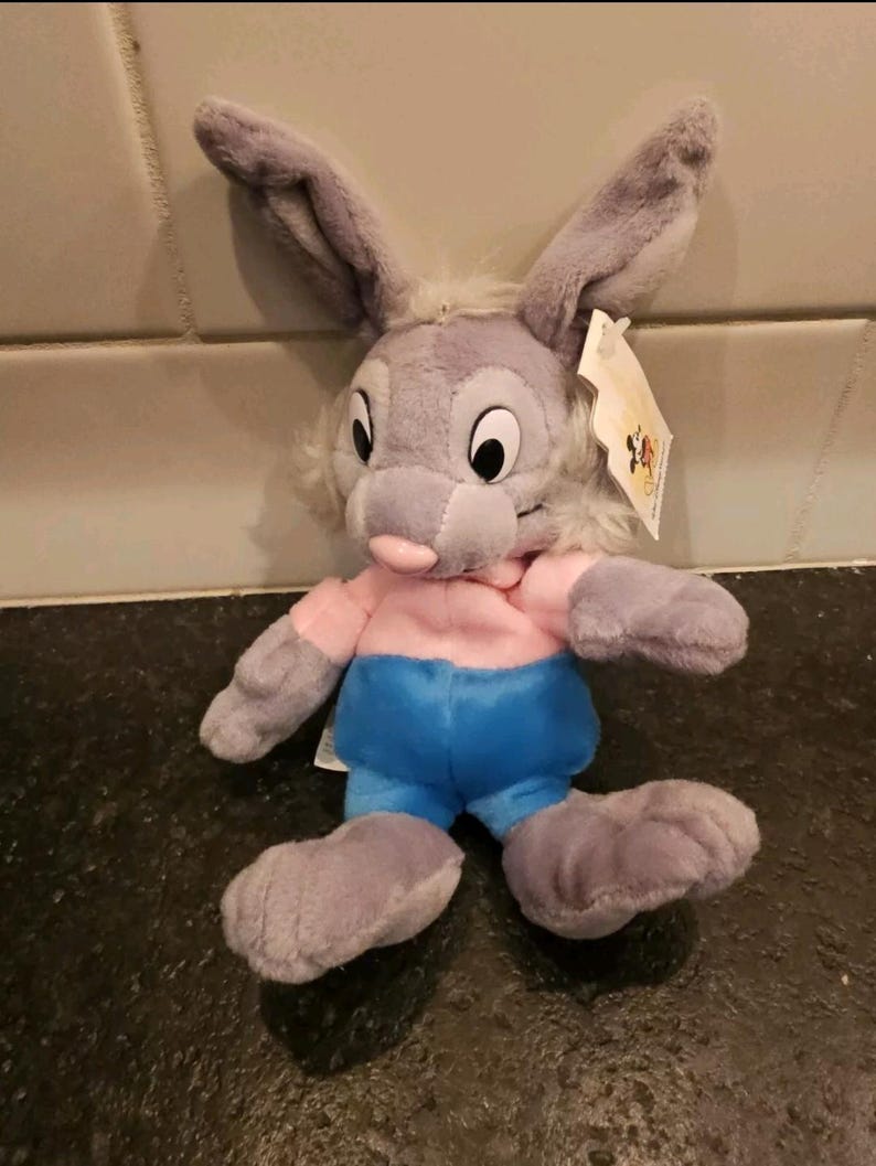 Vintage Walt Disney World Brer Rabbit Plush Beanie Toy With Tag - Etsy
