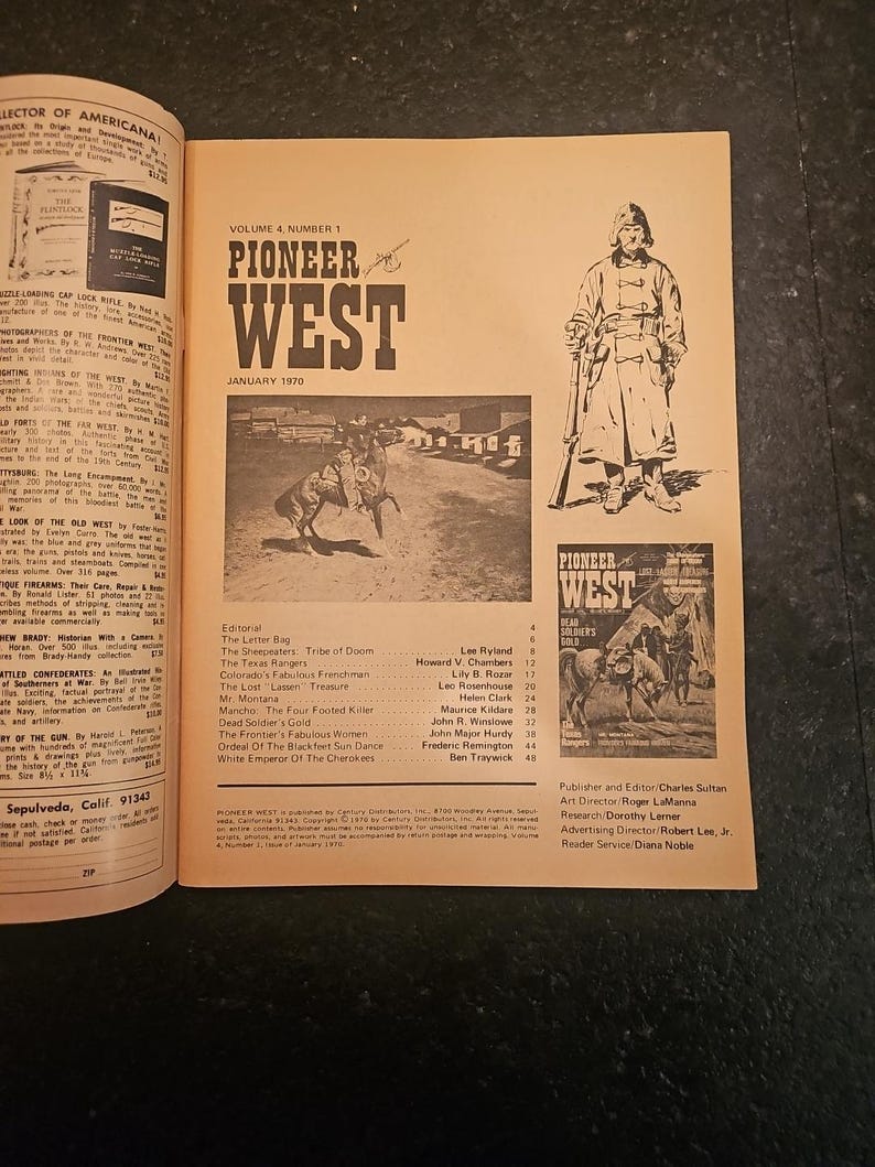 Vintage Pioneer West Magazines Lot of 3 - Etsy