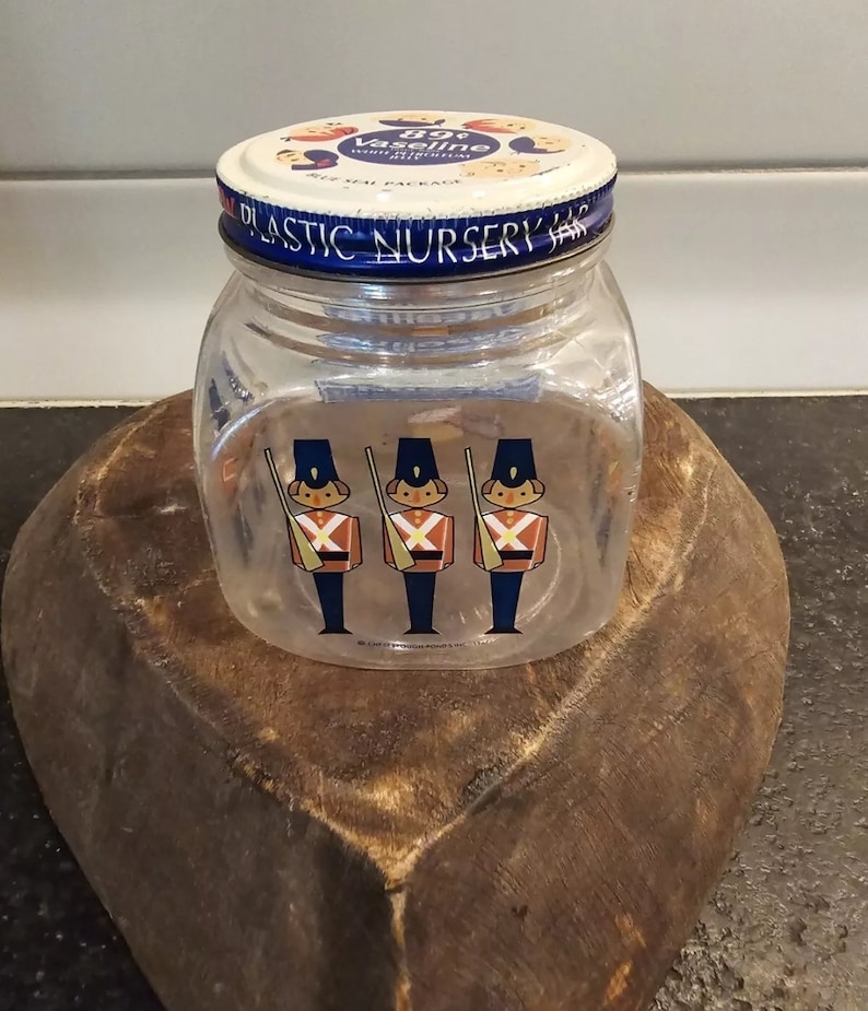 Vintage 1967 Vaseline Jar With Metal Lid - Etsy
