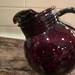 Vintage Anchor Hocking Ruby Red Handled Glass Ball Pitcher - Etsy