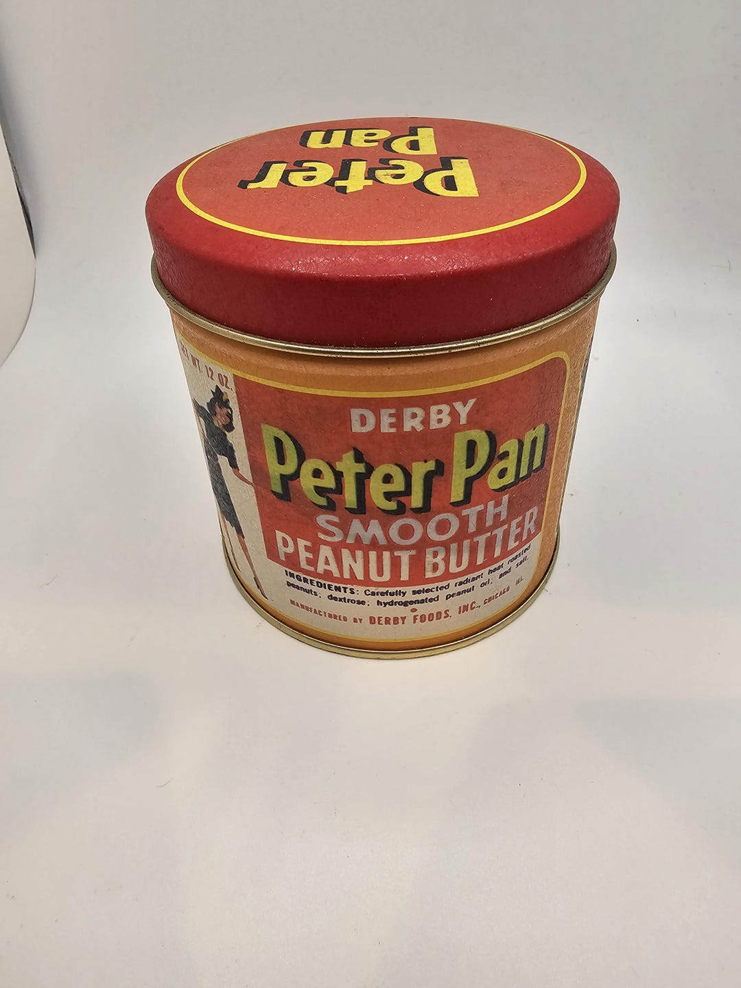 Vintage Derby Peter Pan Smooth Peanut Butter Tin - Etsy