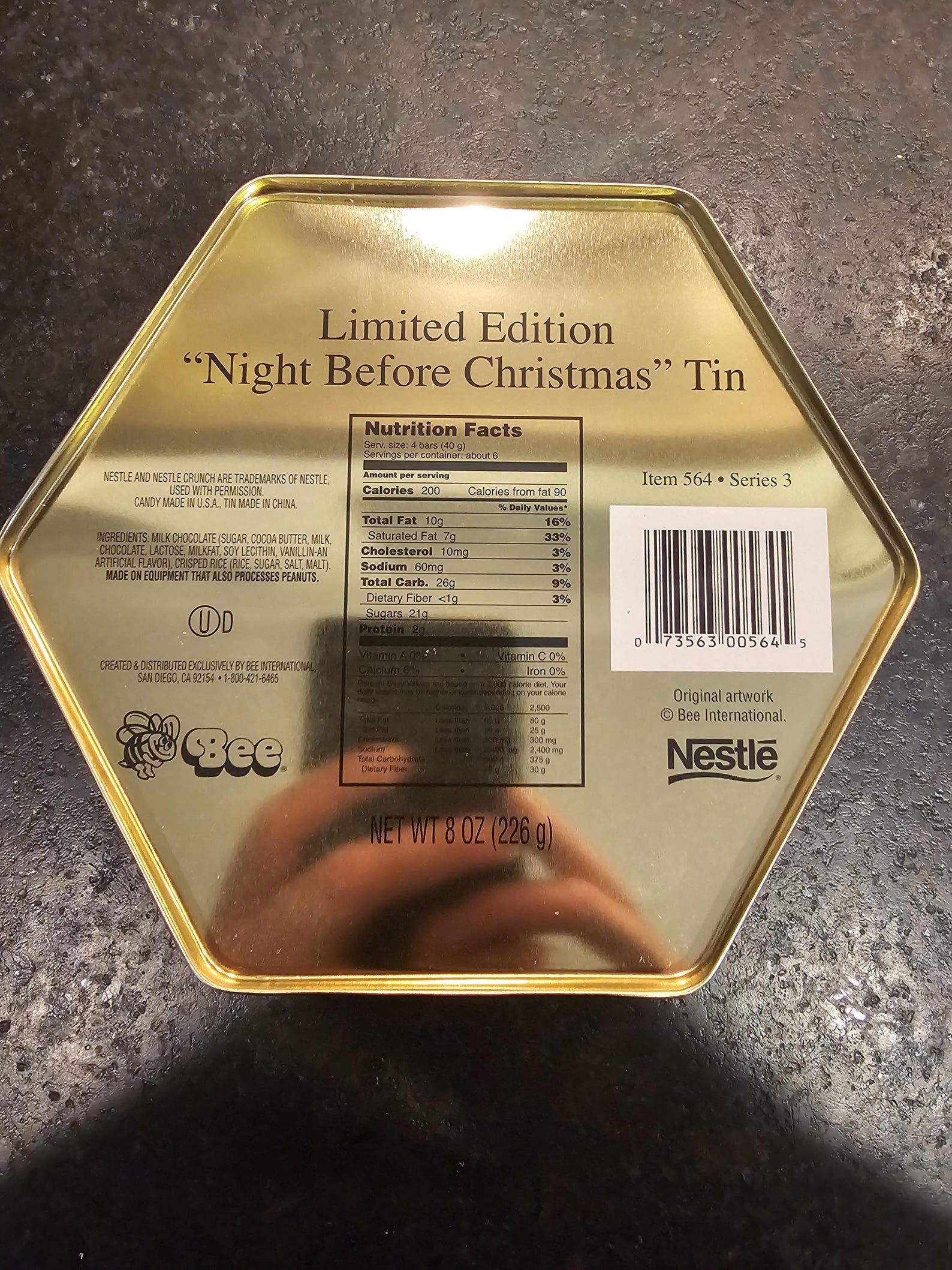 Vintage Nestle " Night Before Christmas " Christmas Holiday Tin Item ...
