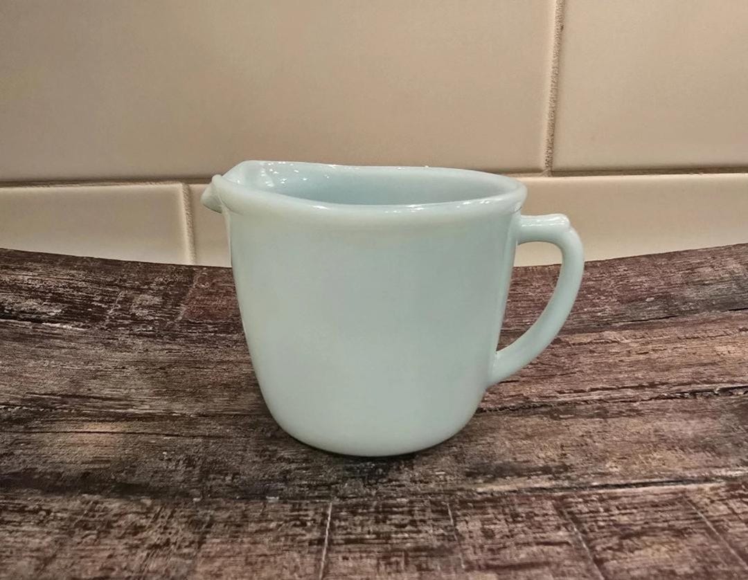 Vintage Fire King Turquoise Blue Azurite Creamer - Etsy