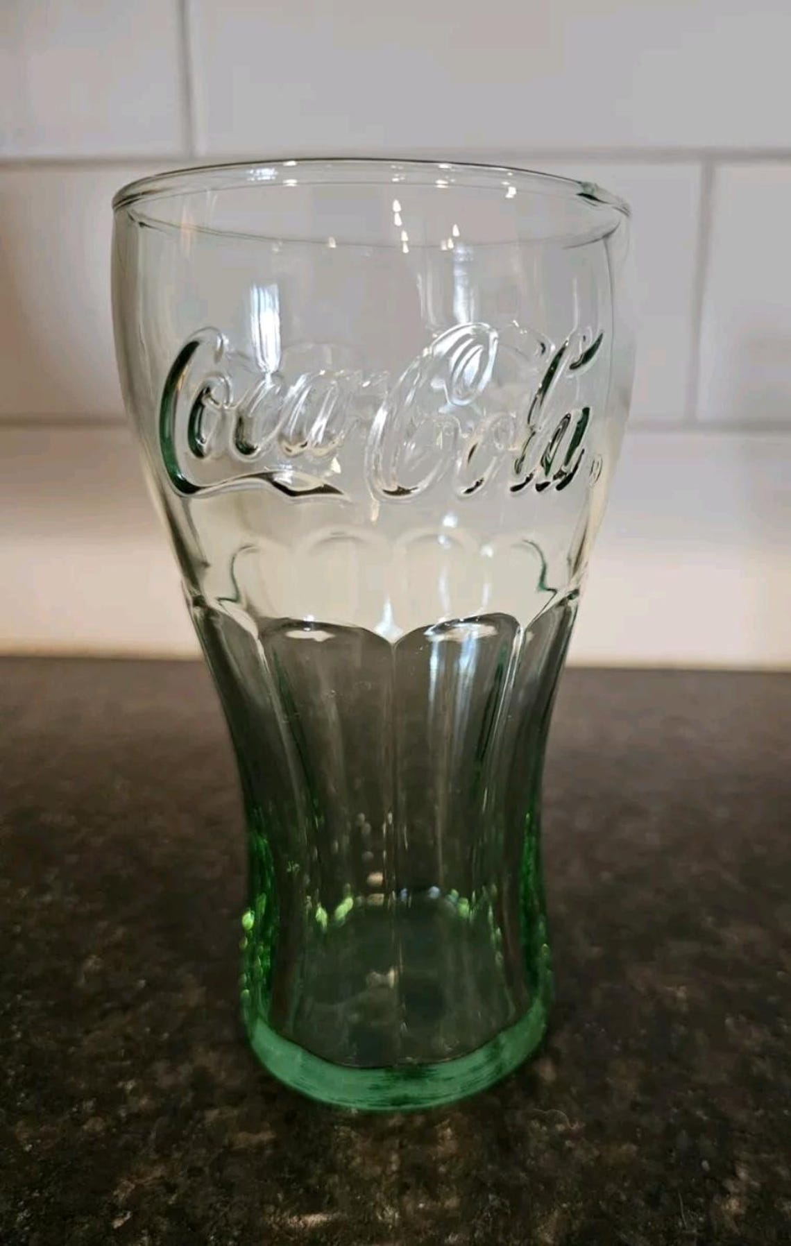 Coca-cola Light Green Classic Shape Coke Drinking Glass - Etsy