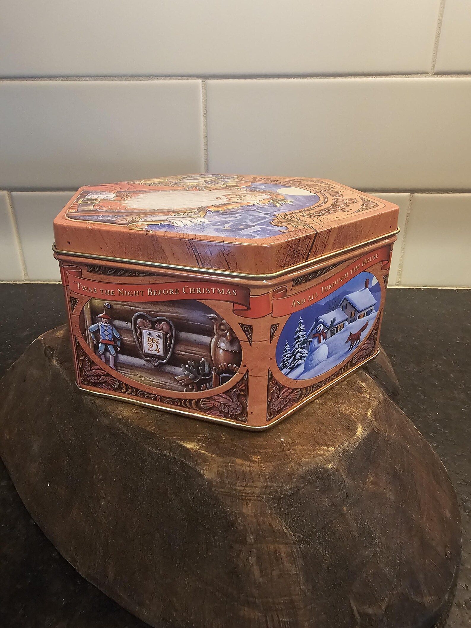 Vintage Nestle " Night Before Christmas " Christmas Holiday Tin Item ...