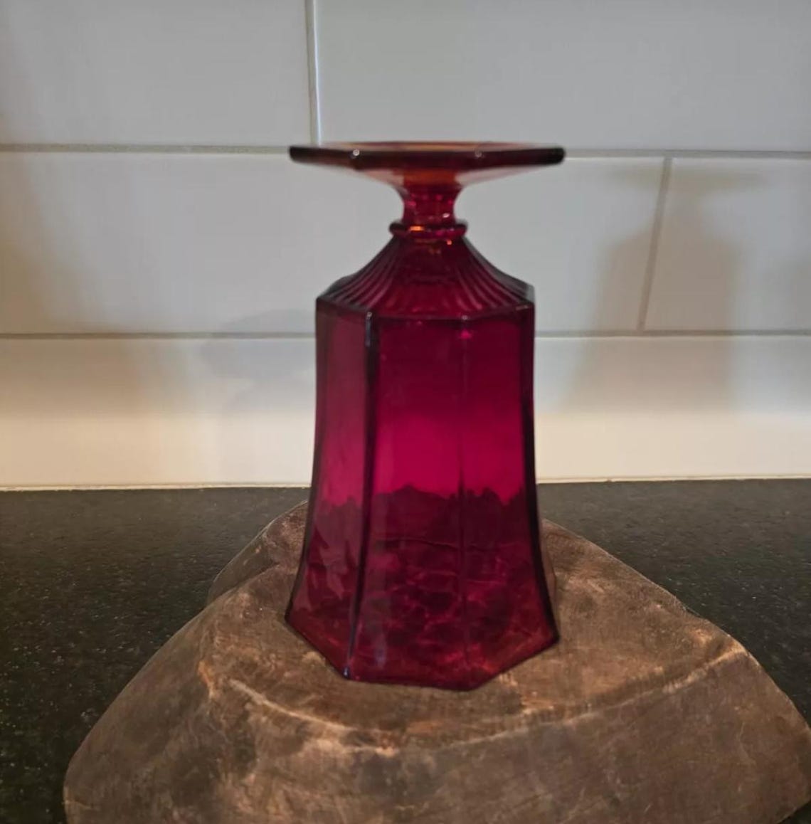Vintage Independence Ruby Red Iced Tea Glass Tumbler - Etsy
