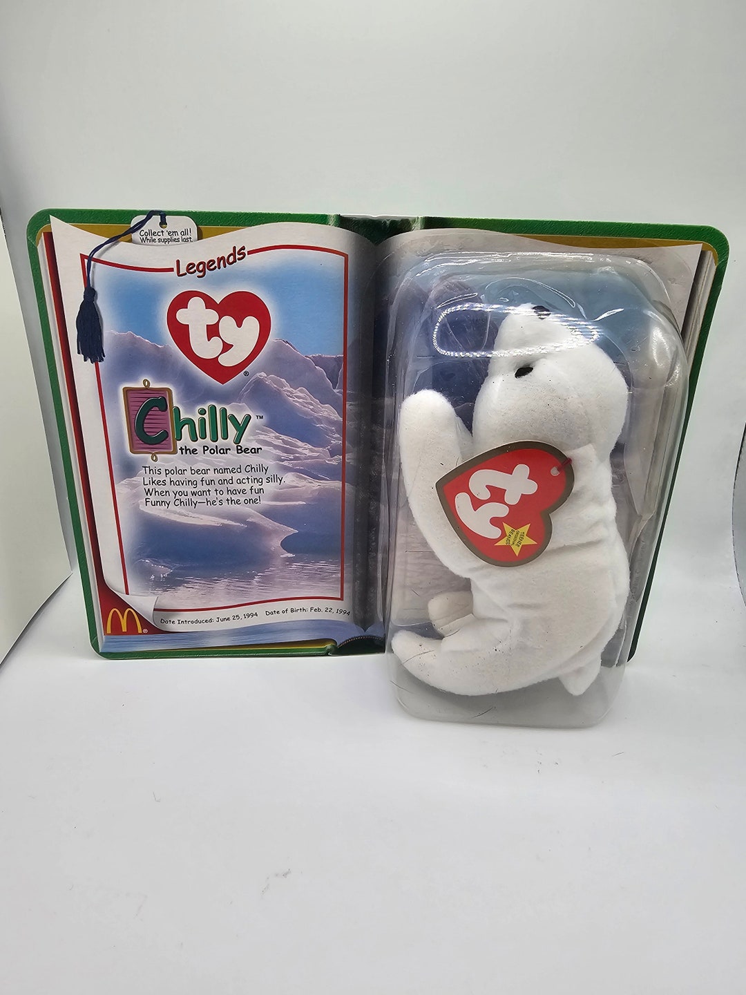 Vintage 2000 Mcdonald's Ty Beanie Baby Chilly With Intact Packaging - Etsy