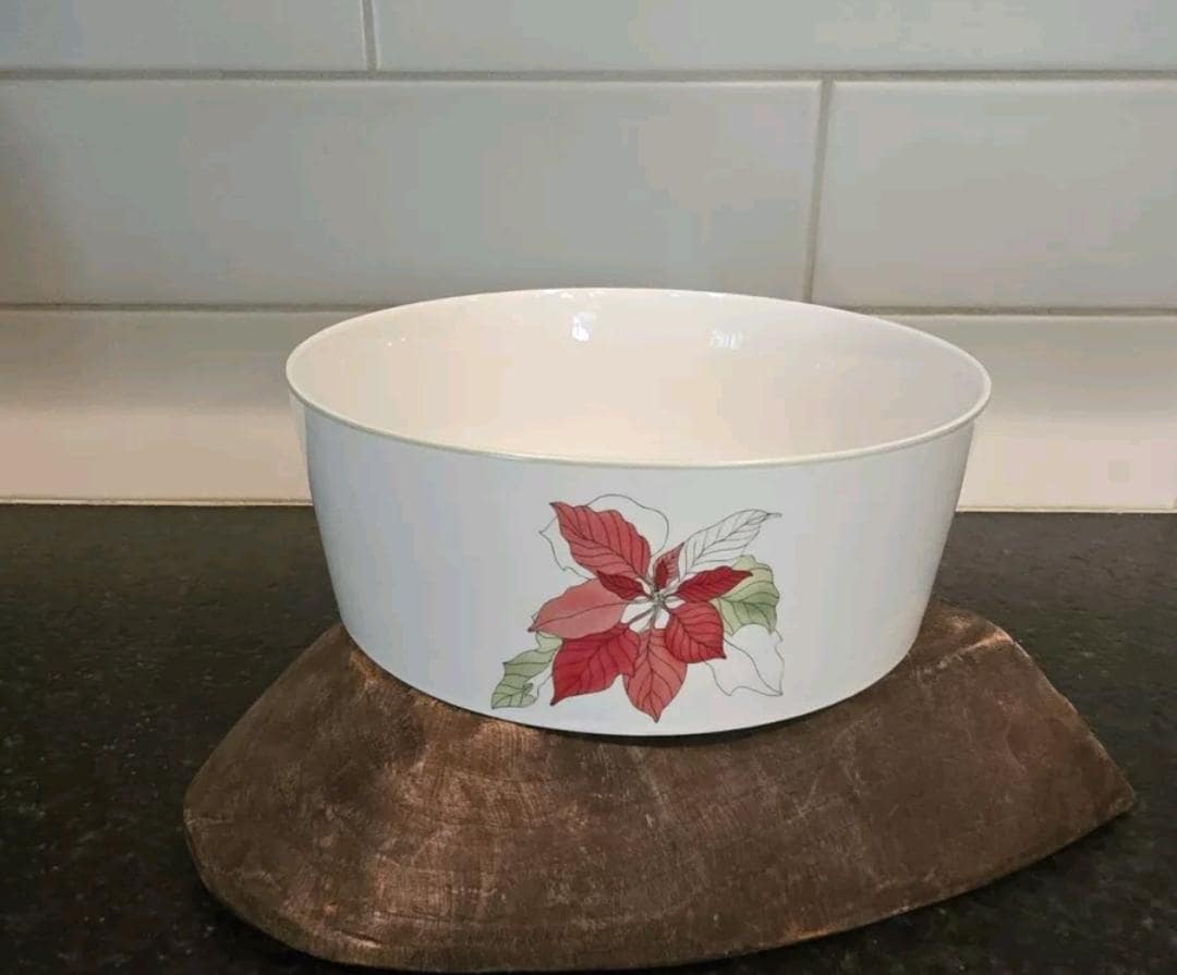 Watercolor Block Spal Poinsettia Serving Bowl/dish - Etsy