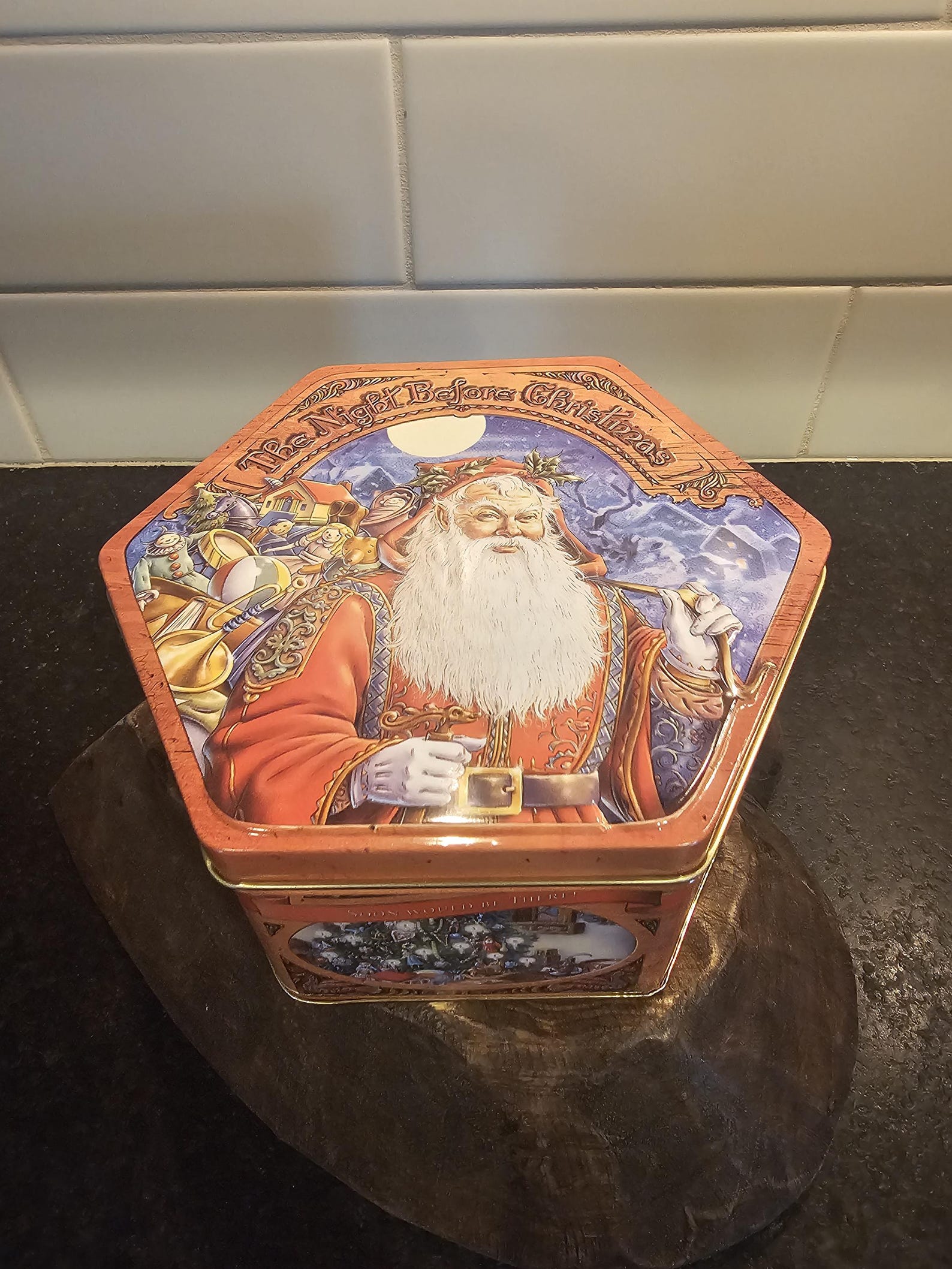Vintage Nestle " Night Before Christmas " Christmas Holiday Tin Item ...