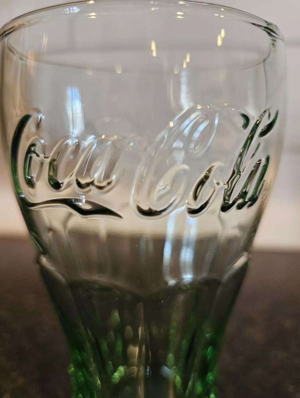 Coca-cola Light Green Classic Shape Coke Drinking Glass - Etsy