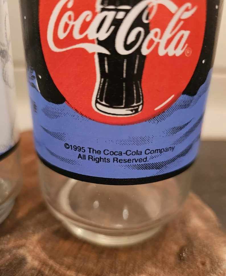 Vintage 1995 Always Coca-cola Polar Bear Glasses Set of 2 - Etsy