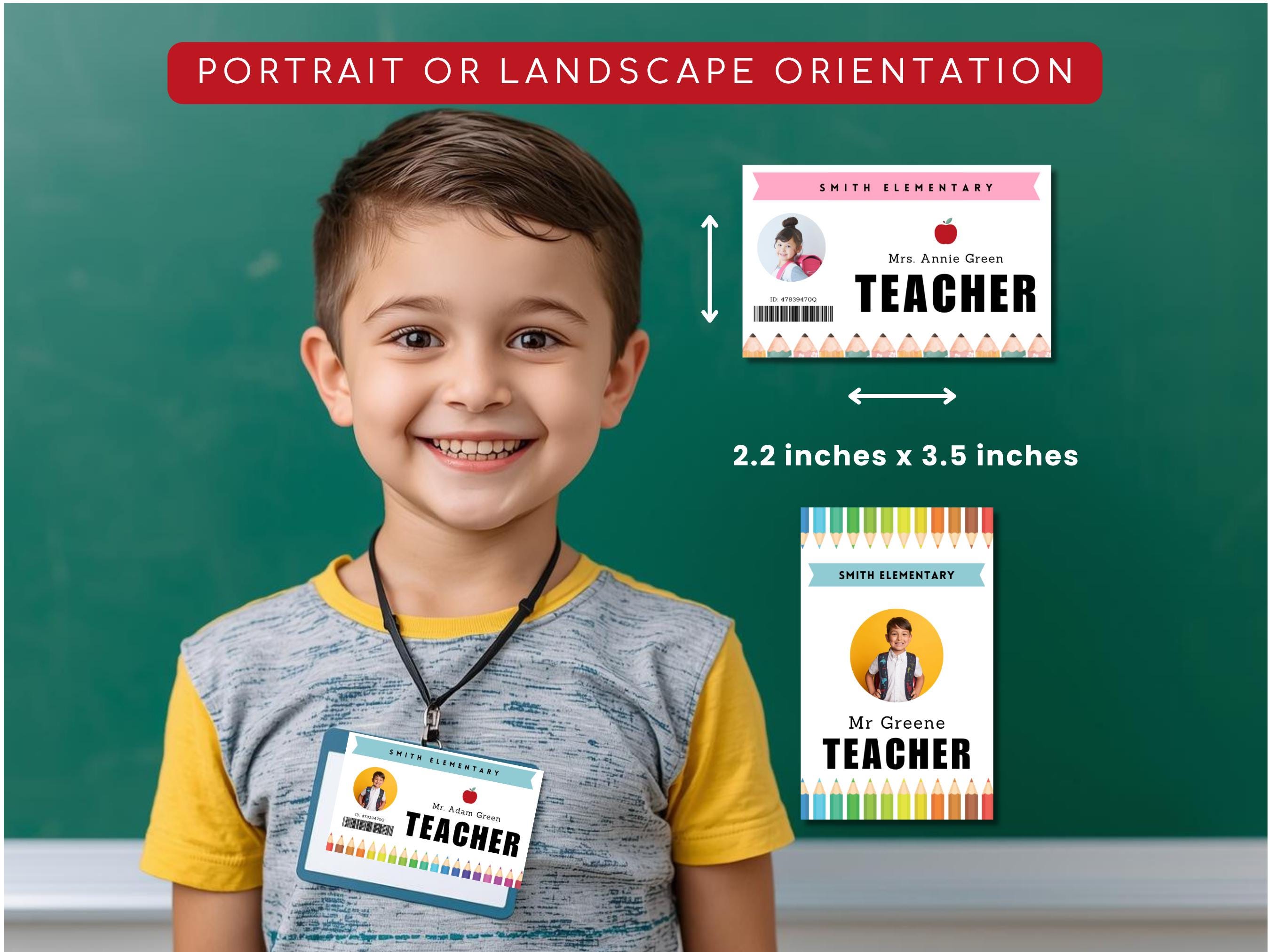 Pretend Play Teacher Name Badge With Photo - Etsy