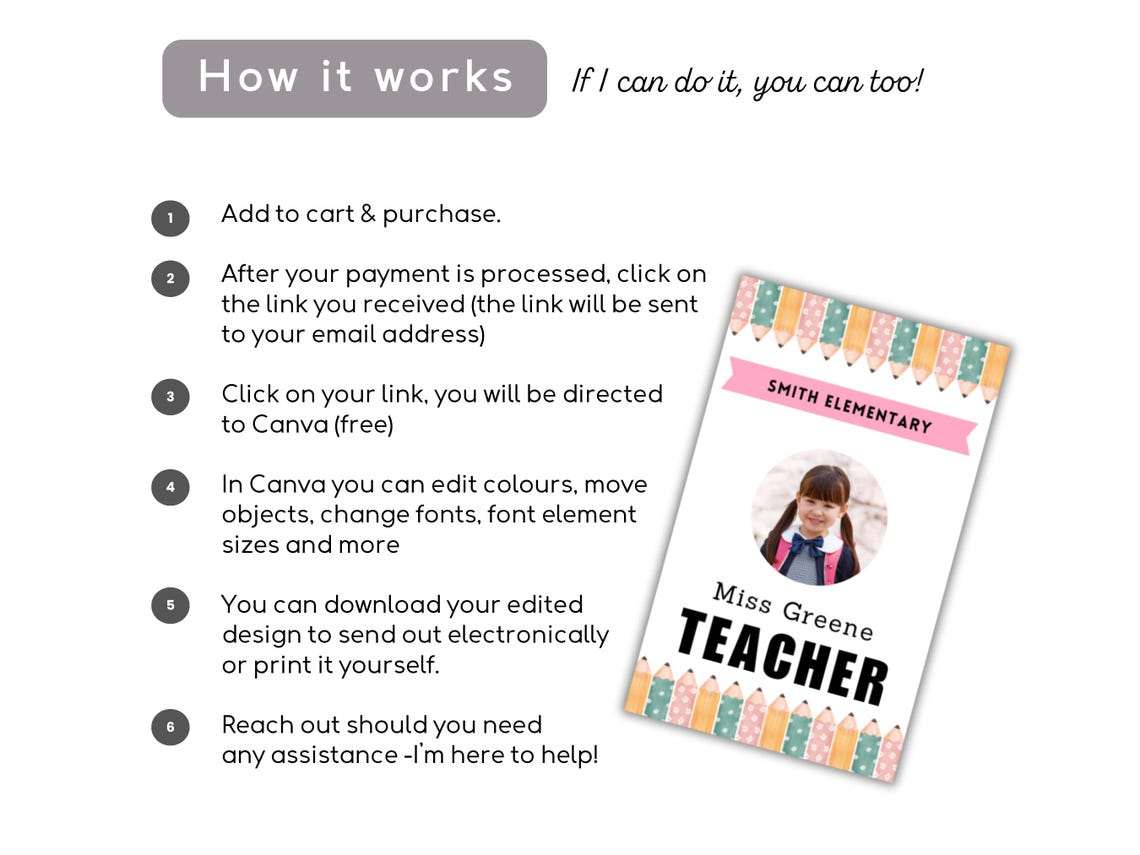 Pretend Play Teacher Name Badge With Photo - Etsy