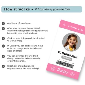 Children's Medical Staff ID, Make-believe Badge, Printable Pretend Play ...
