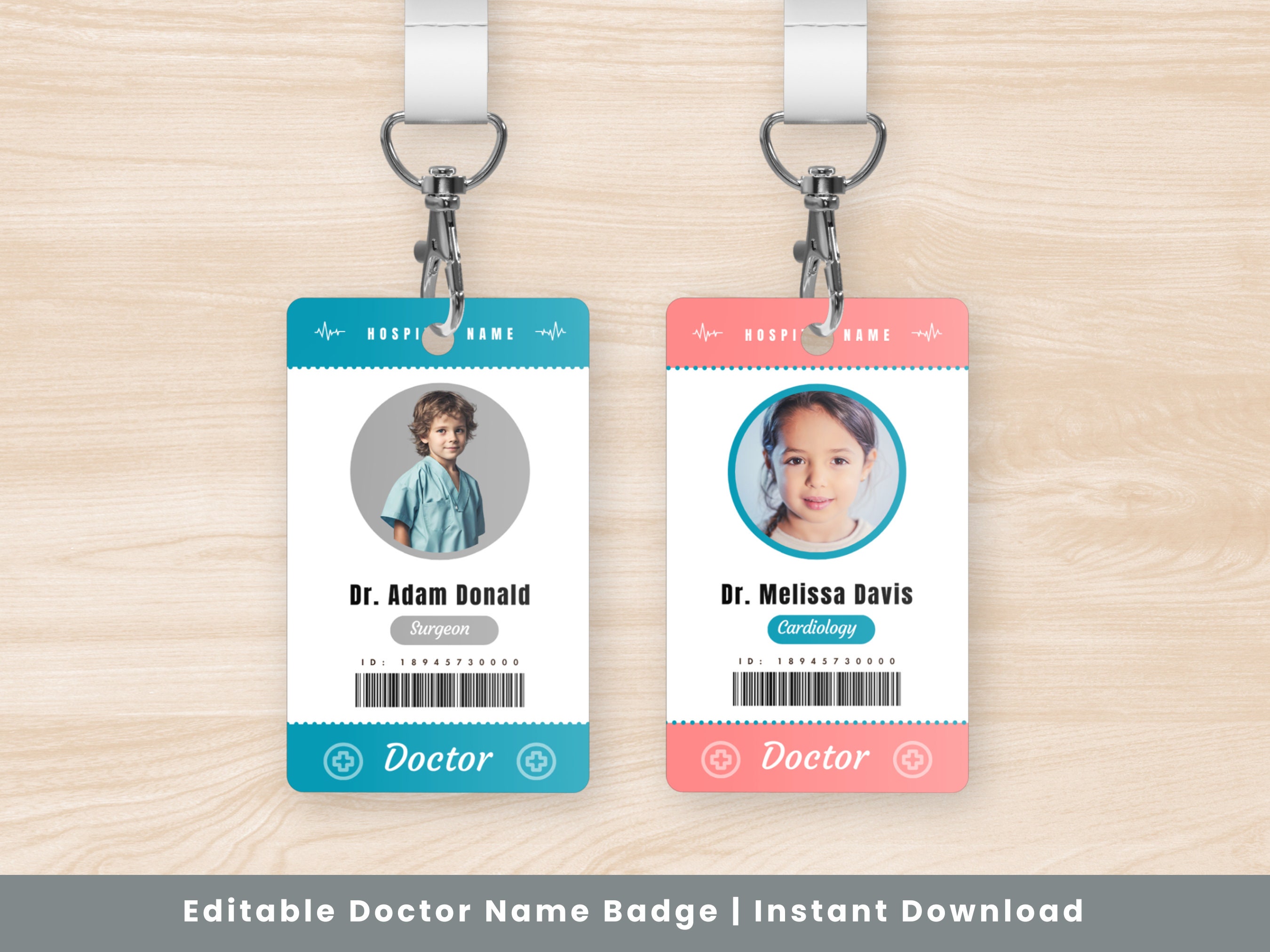 Kids Doctor Badge | Pretend Play Nurse Name Card - Etsy