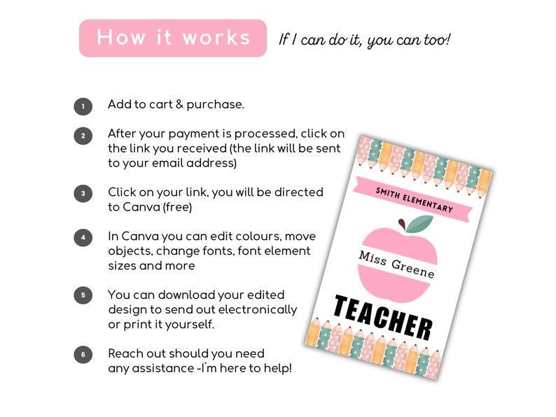 Printable Teacher Name Badge Template | Customizable School Badge - Etsy