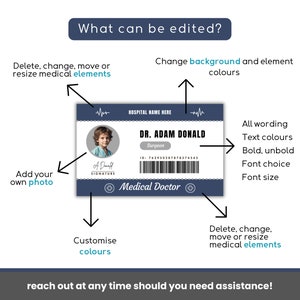 Children's Medical Staff ID, Make-believe Badge, Printable Pretend Play ...