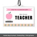 Printable Teacher Name Badge Template | Customizable School Badge - Etsy