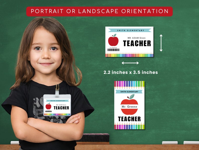 Pretend Play Teacher Name Badge Printable - Etsy