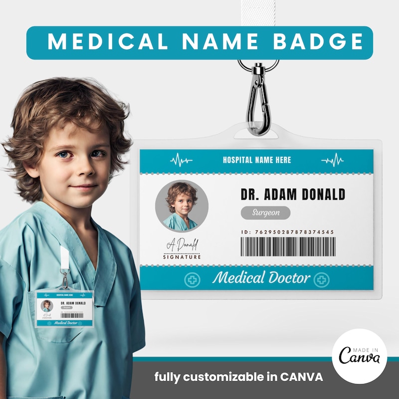 Doctor Name Tag - Etsy