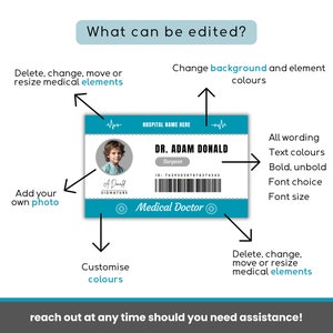 Kids Doctor Badge | Pretend Play Nurse Name Card - Etsy