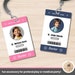 Editable Kids Doctor Badge Template | Printable Medical Name Tag ...