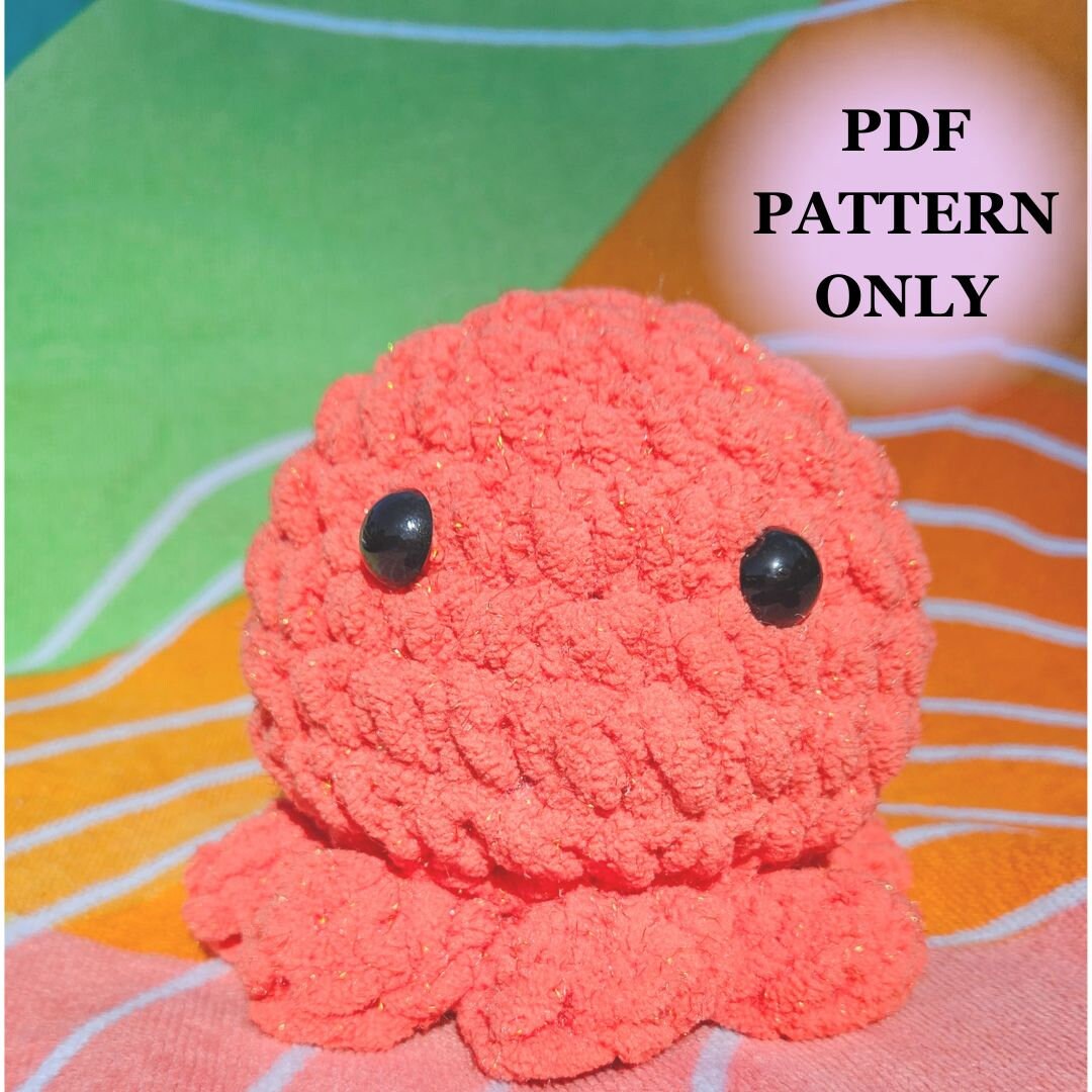 No Sew Crochet Mini Octopus Pattern PDF Download (mini Octopus ...