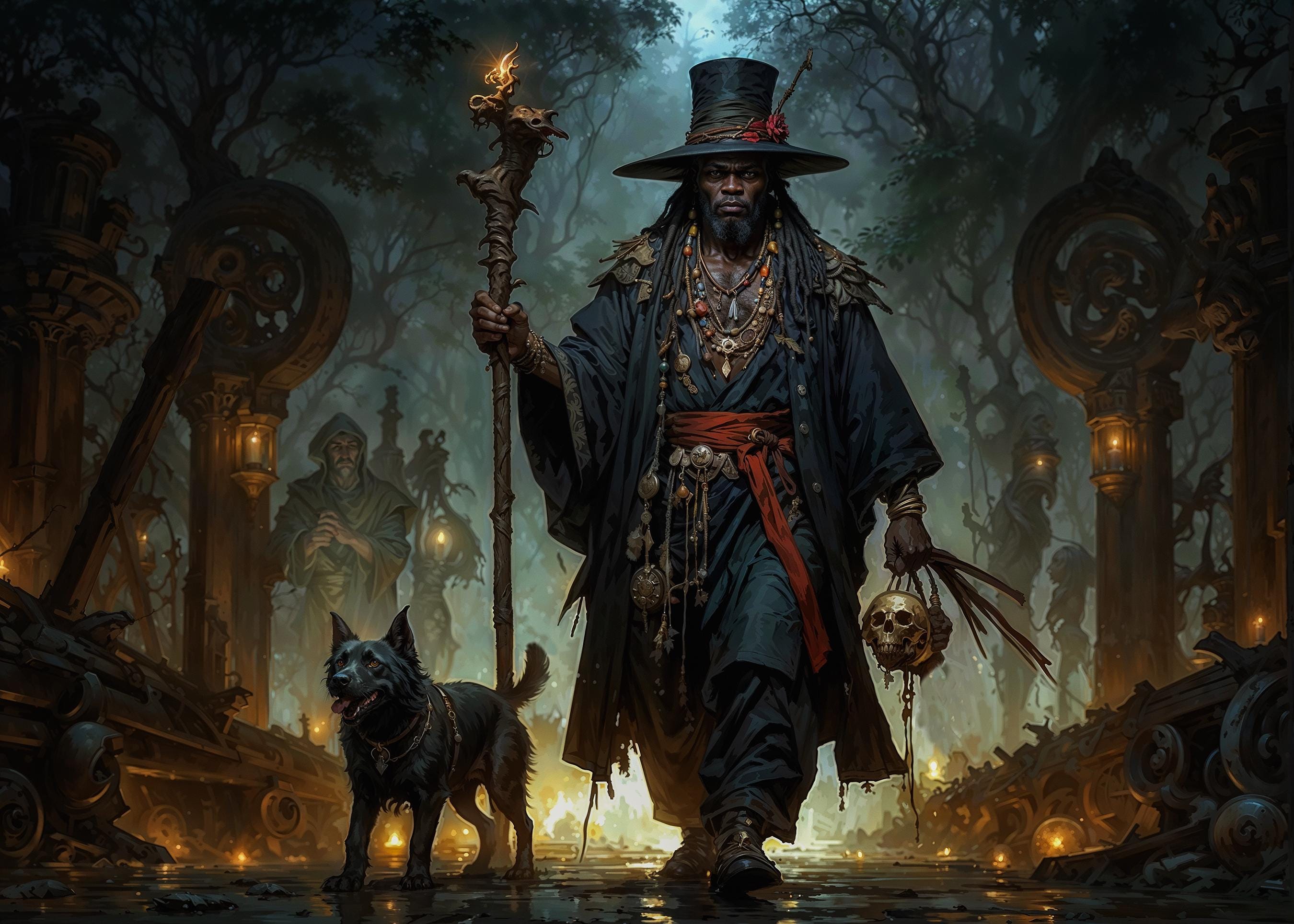 Papa Legba, Dark Fantasy Illustration, Instant Download Printable Home ...