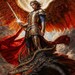 Archon of Holy Fire, Archangel Michael, Fantasy Illustration, Instant ...