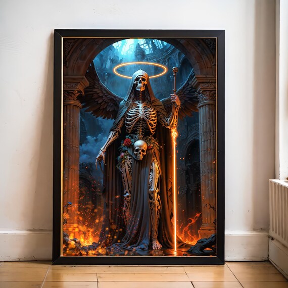 Pintura De La Muerte Oscura El Arte Siniestro, Oscuro E Infernal Del