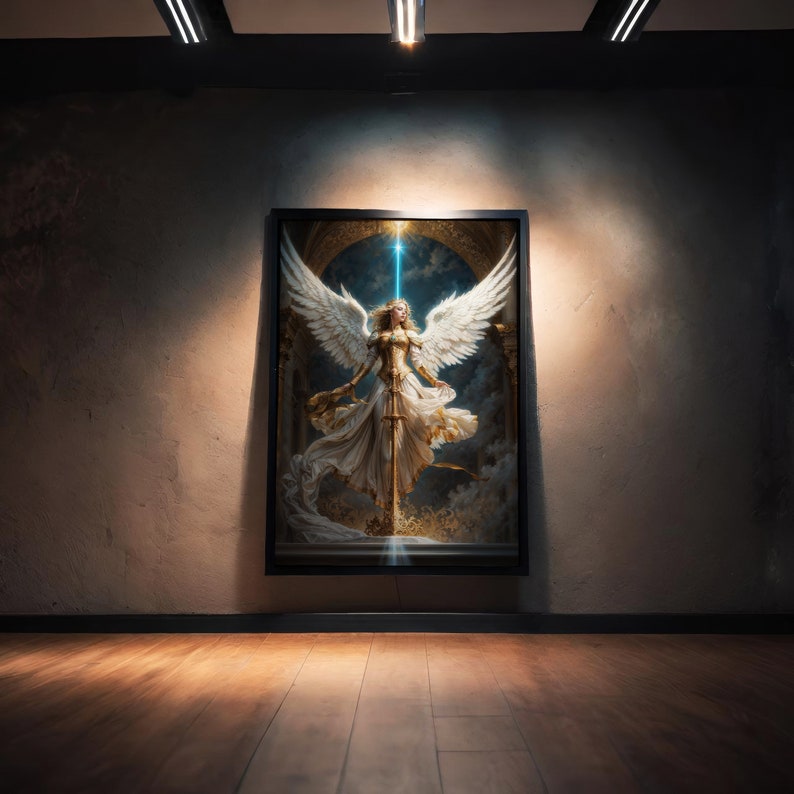 Gabriel, the Angel of Revelation, Female Version, Fantasy Illustration ...